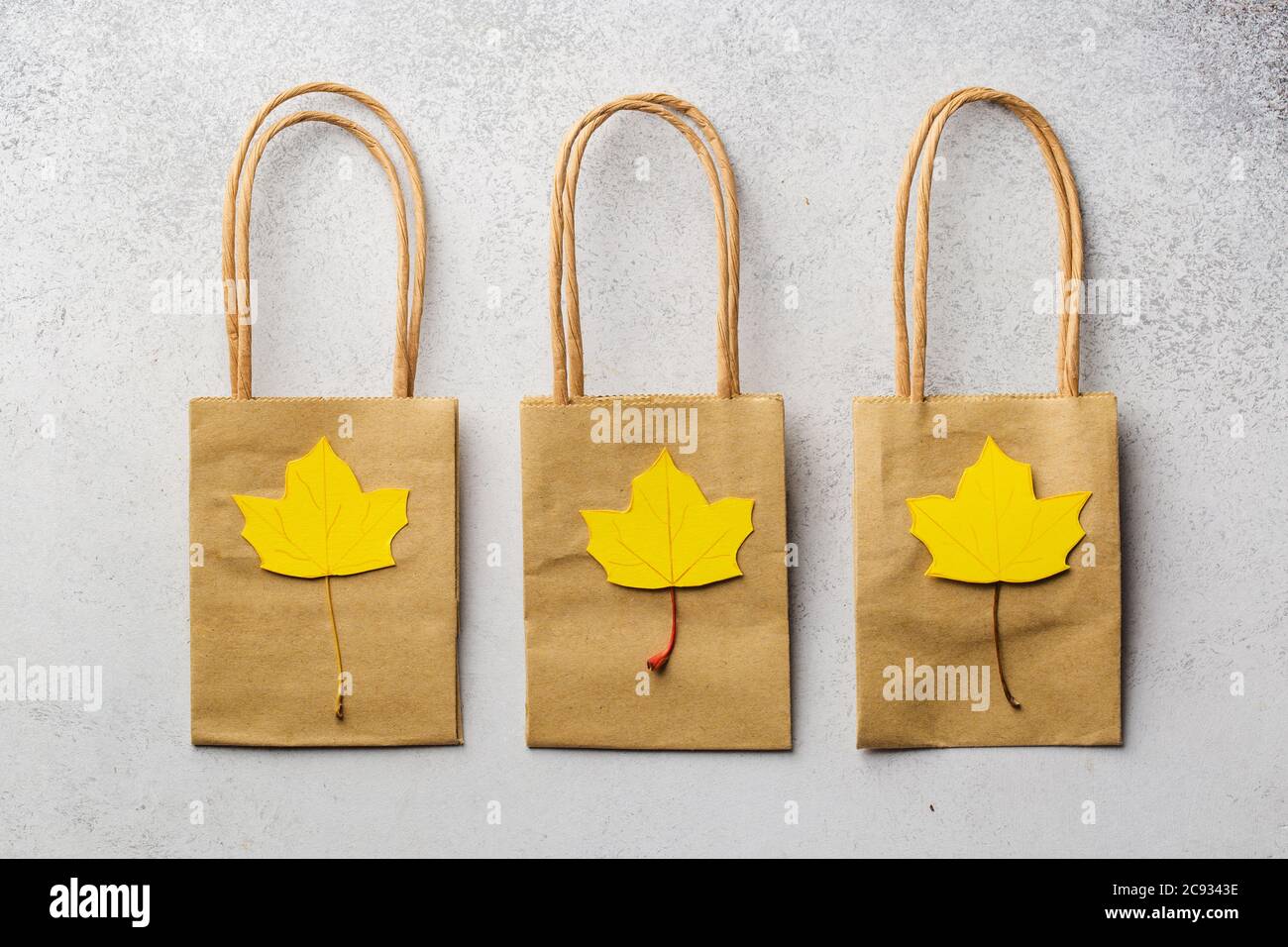 Tree leaves paper bags hi-res stock photography and images - Alamy