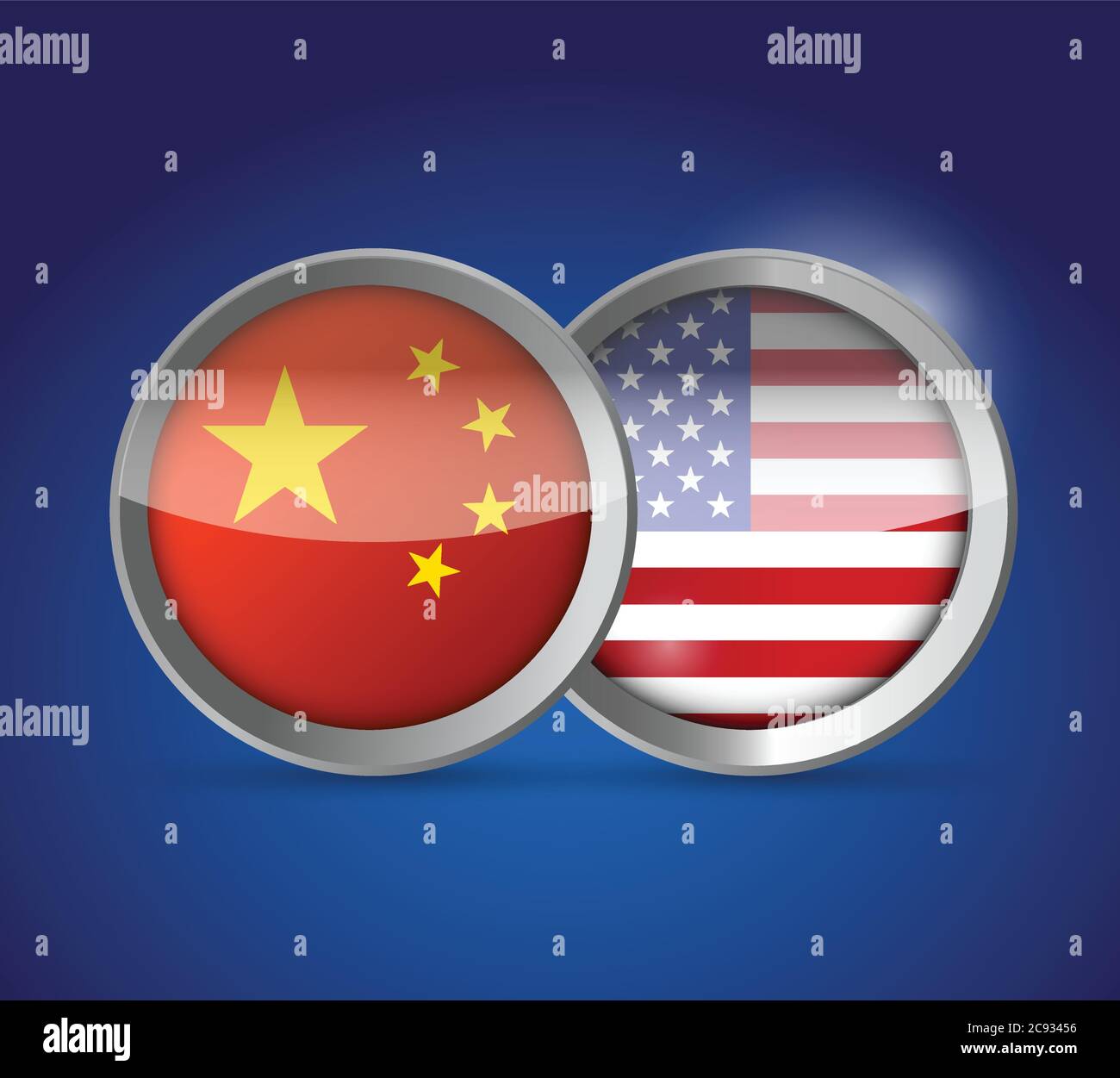 Seals with a national emblem Stock Vector Images - Alamy