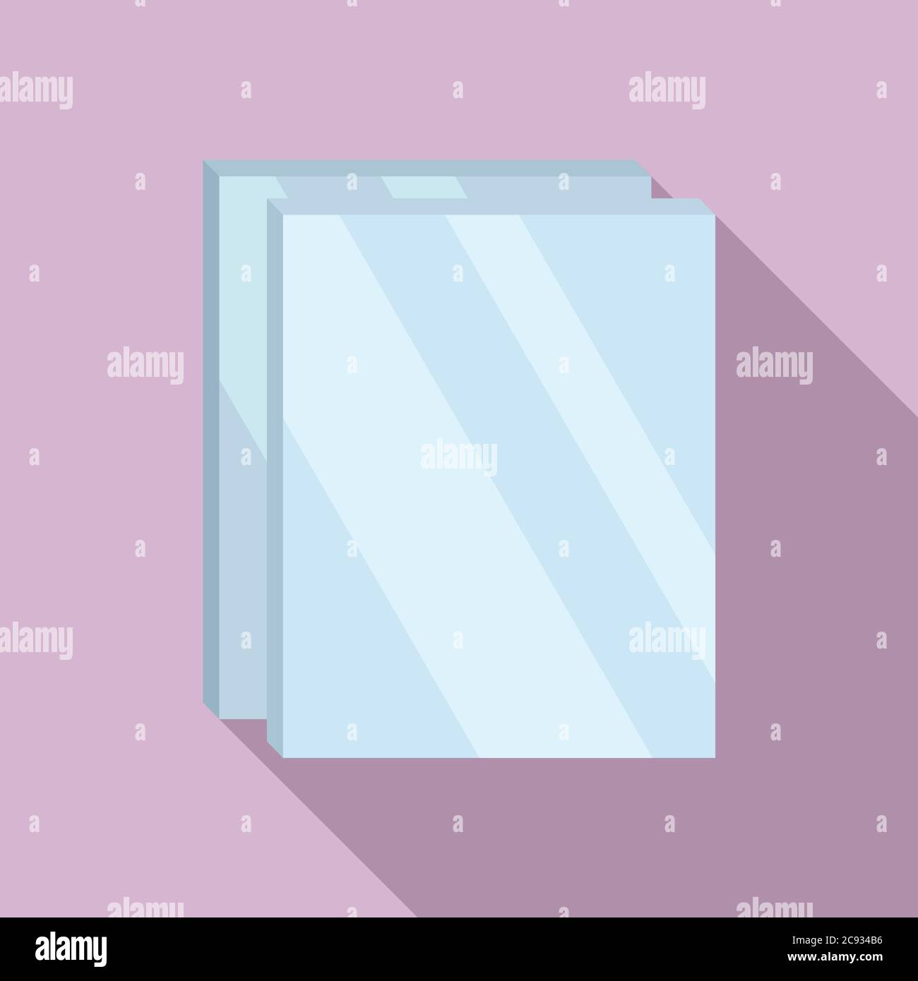 Windows glass icon. Flat illustration of windows glass vector icon for ...