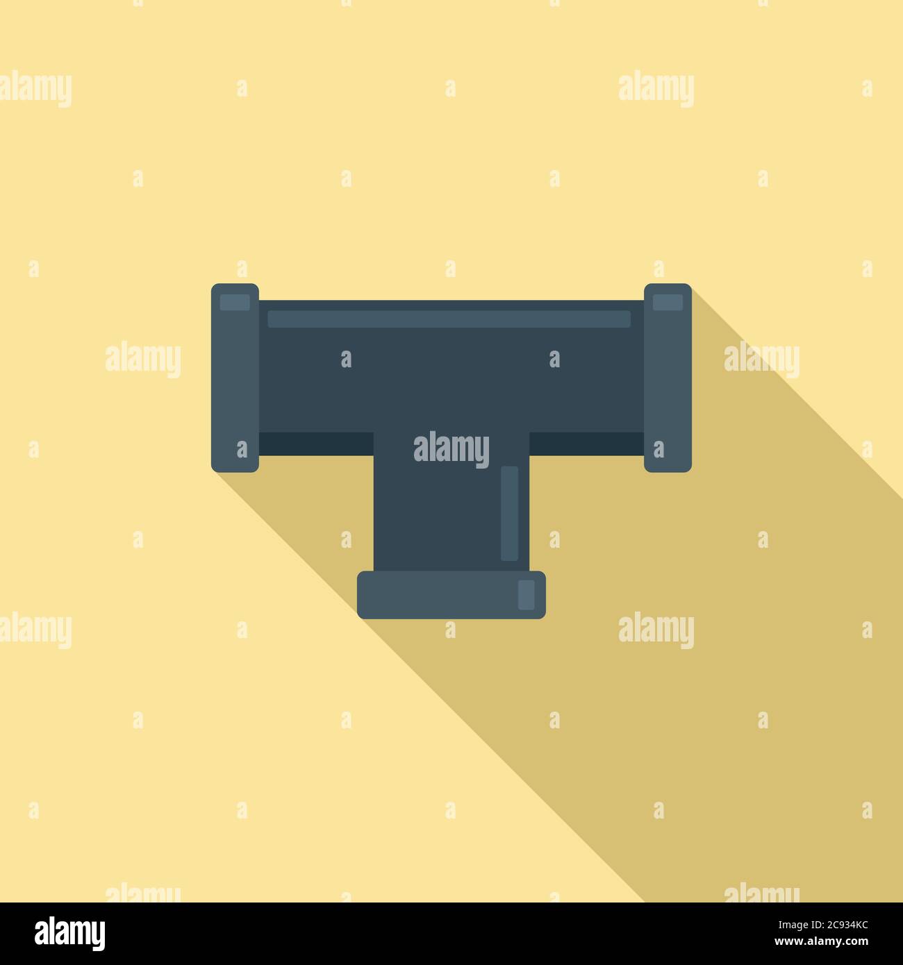 Sewage pipe icon. Flat illustration of sewage pipe vector icon for web ...