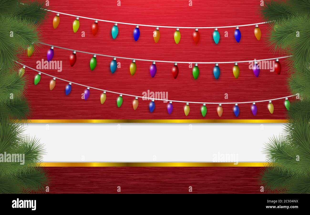 Merry christmas text light bulbs Stock Vector Images - Alamy