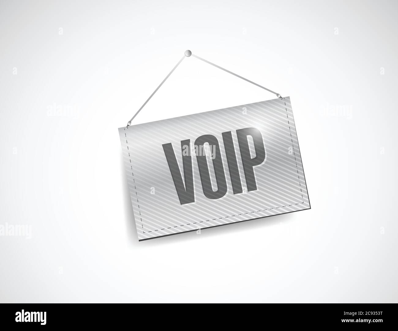 Voip banner sign illustration design over a white background Stock ...