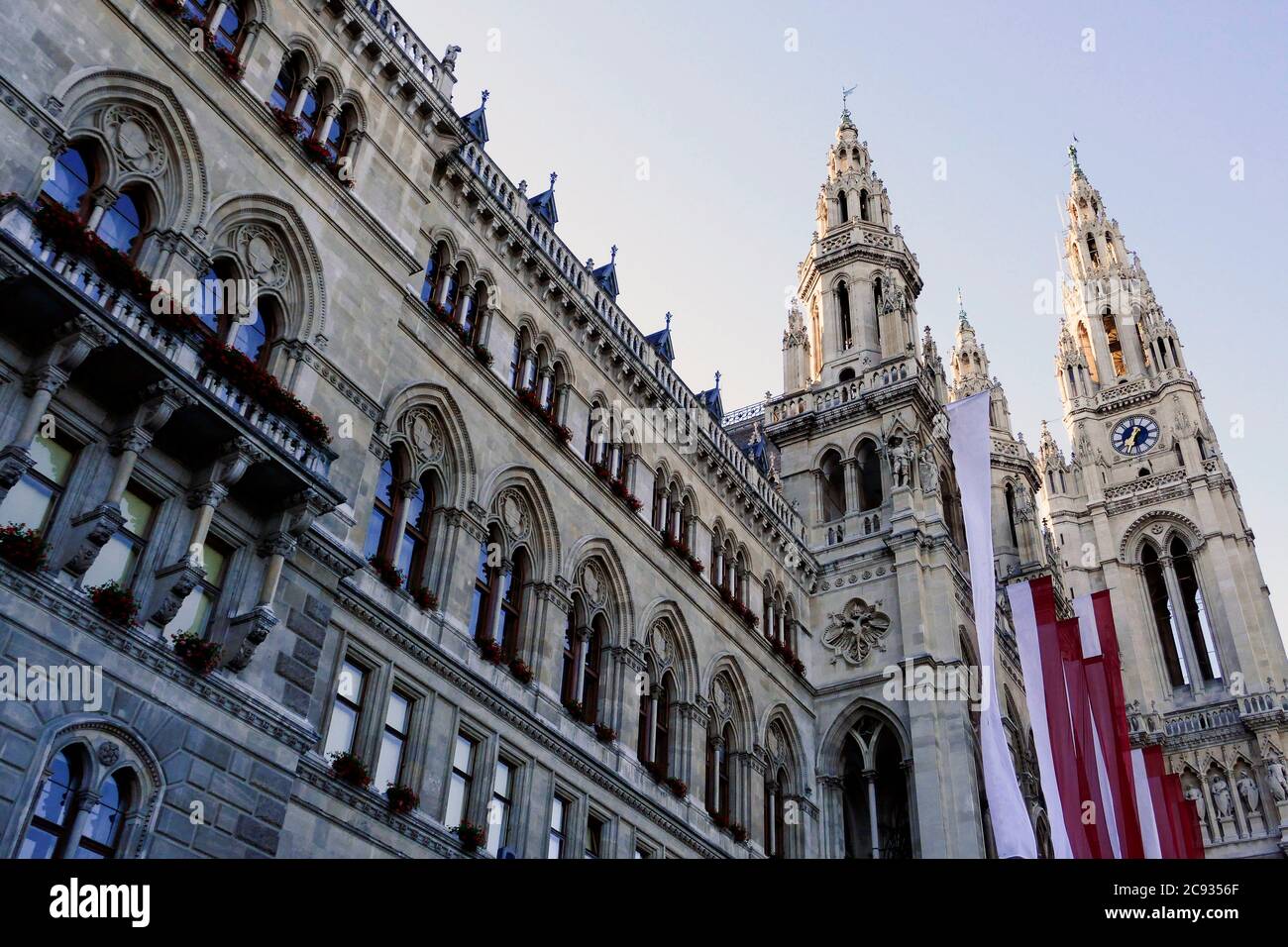The Wiener Rathaus Vienna City Hall, Austria Stock Photo - Alamy