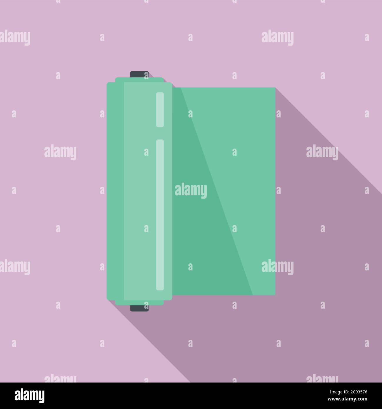 Contruction film roll icon. Flat illustration of contruction film roll ...