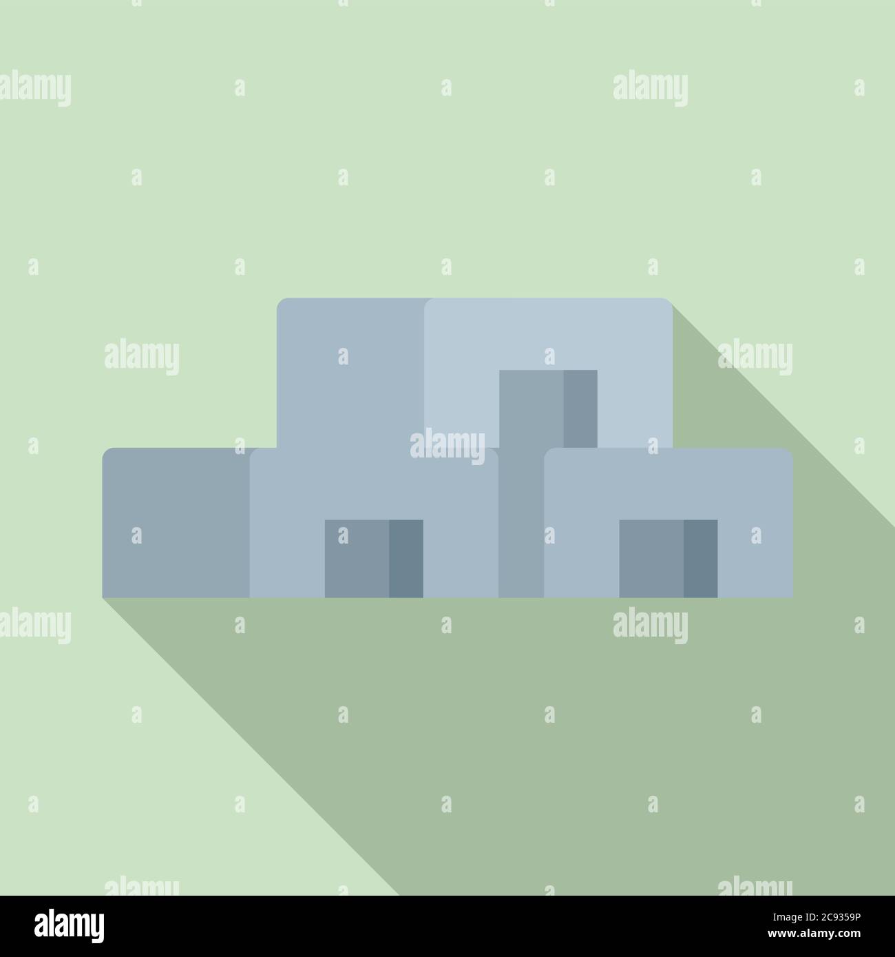 Construction blocks icon. Flat illustration of construction blocks ...