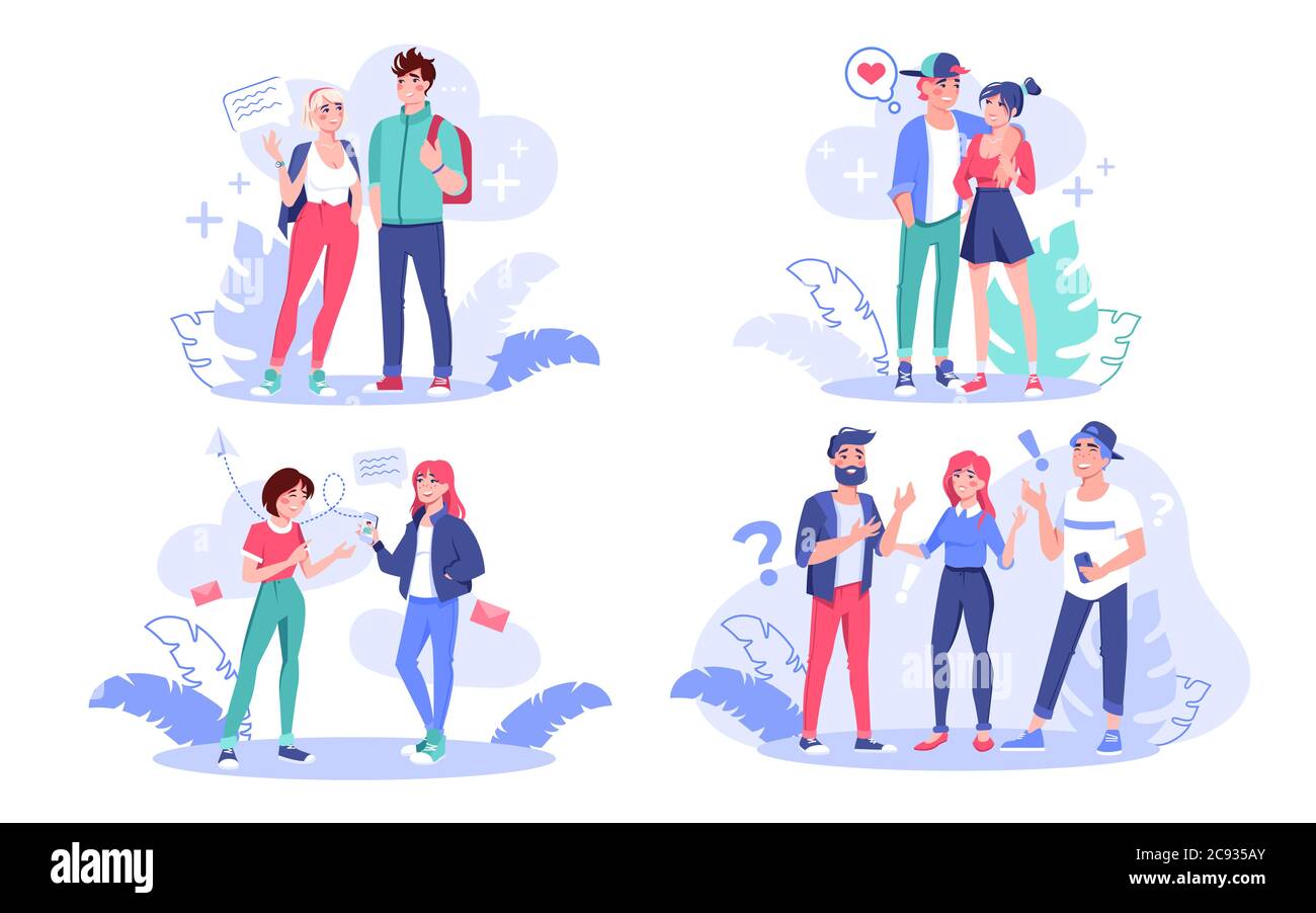 Communicating communication connected Stock Vector Images - Alamy