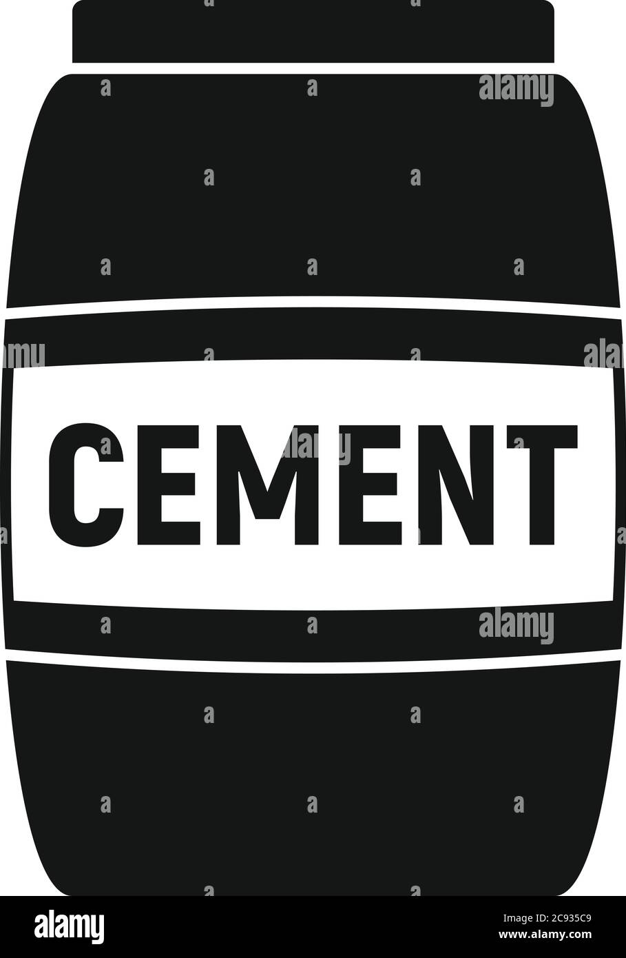 Cement sack icon. Simple illustration of cement sack vector icon for ...