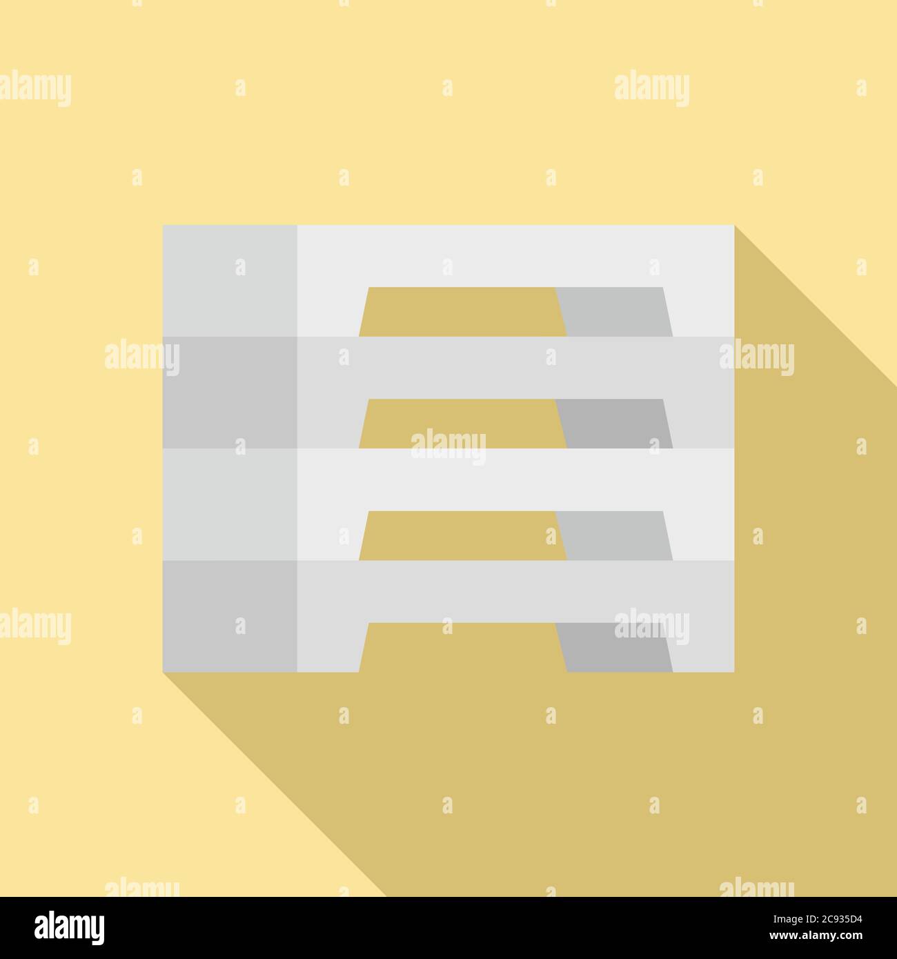 Concrete blocks icon. Flat illustration of concrete blocks vector icon ...