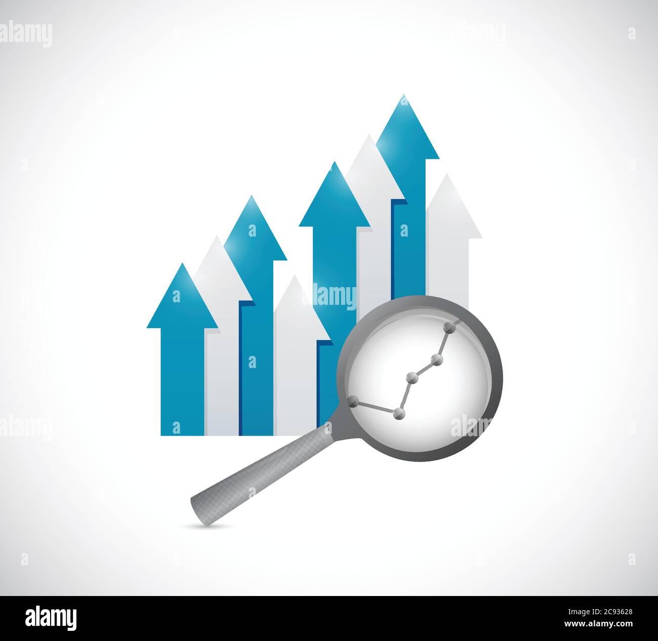 Business going up graph. illustration design over a white background ...