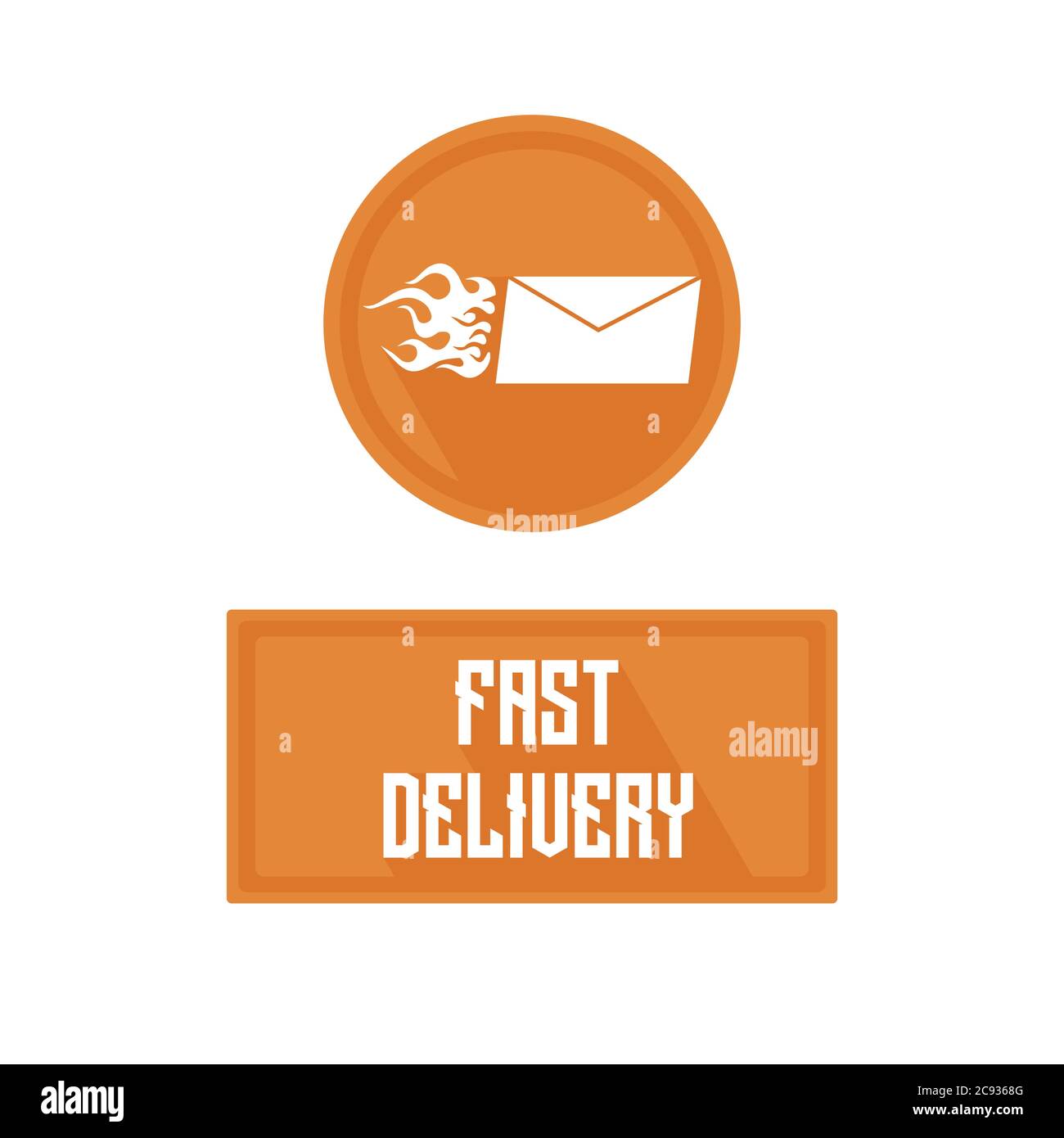 Express delivery service logo fast Stock Vector Images - Alamy
