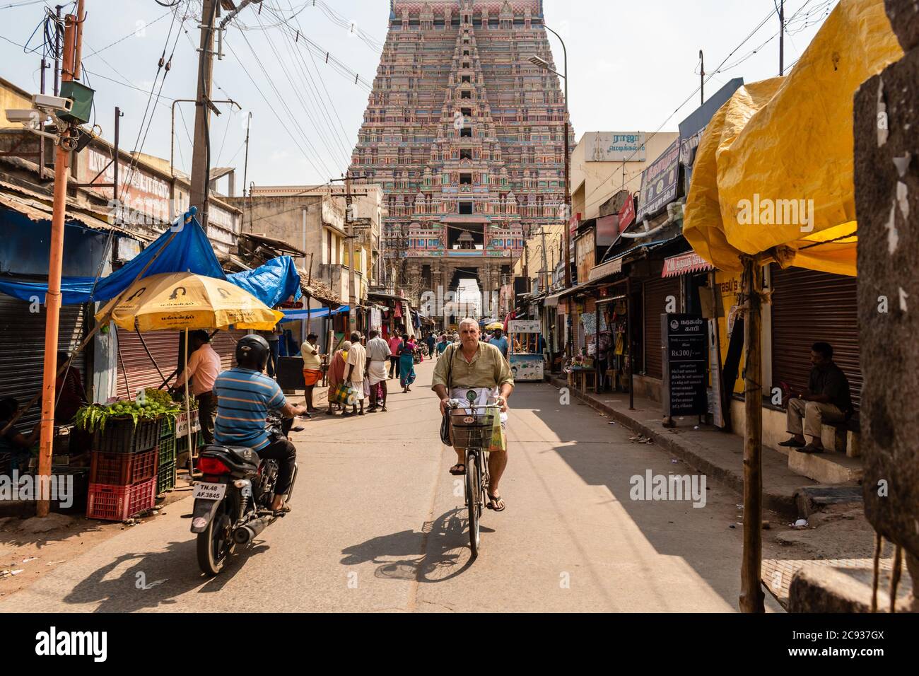 Trichy, Tamil Nadu, India - February 2020: A man in ethnic attire ...