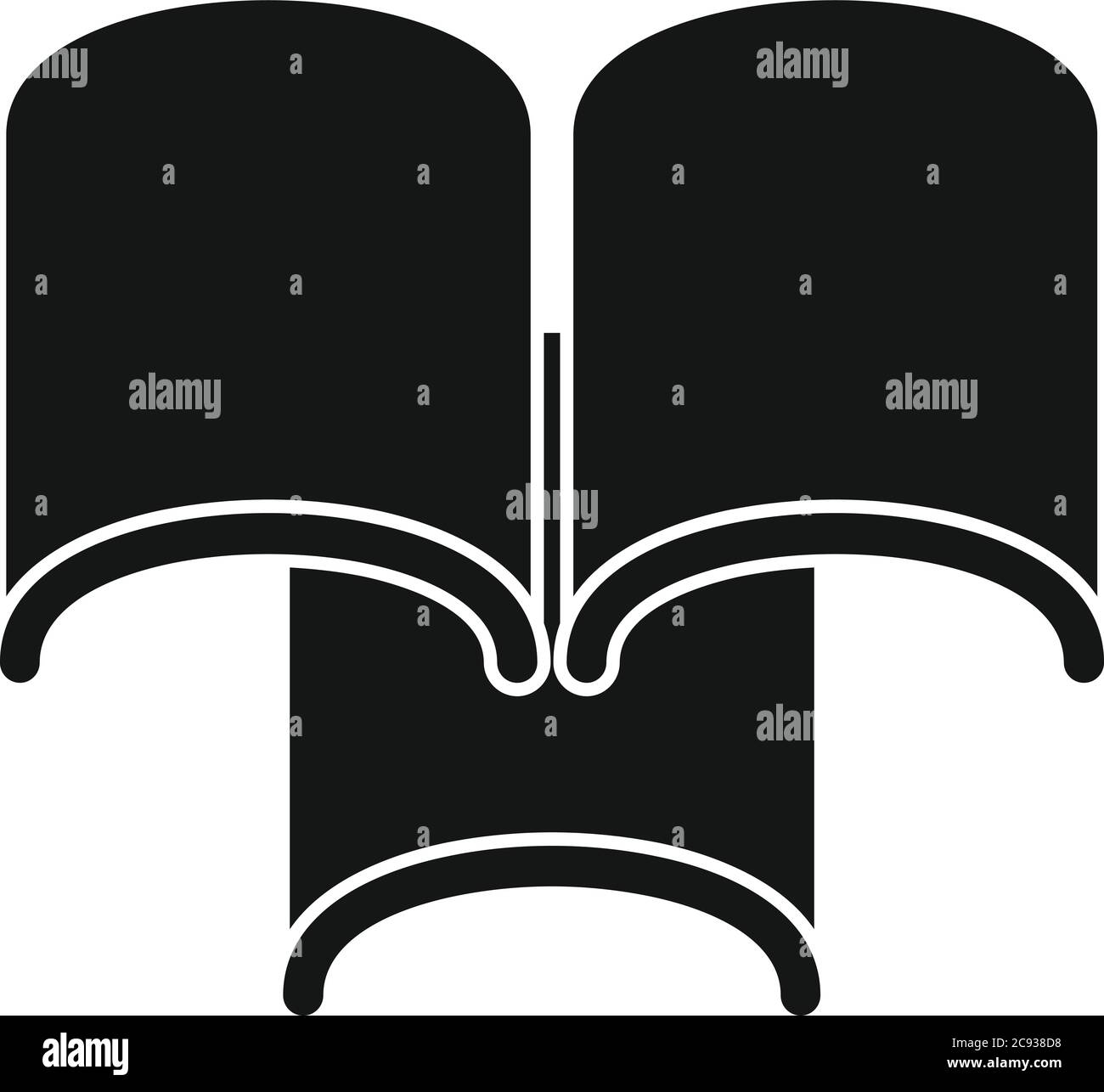 Roof tiles icon. Simple illustration of roof tiles vector icon for web design isolated on white ...