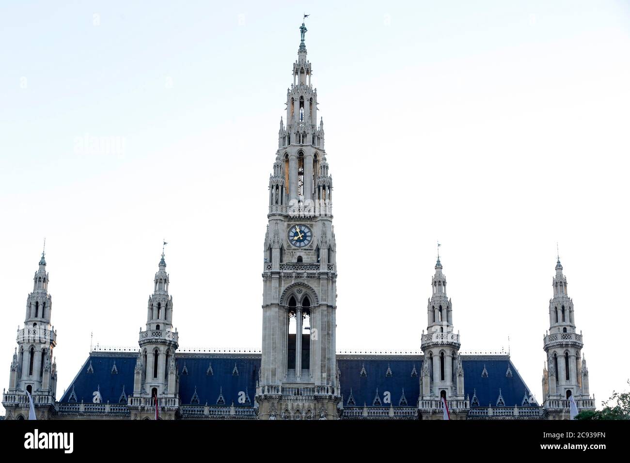 The towers of Wiener Rathaus Vienna City Hall, Austria Stock Photo - Alamy