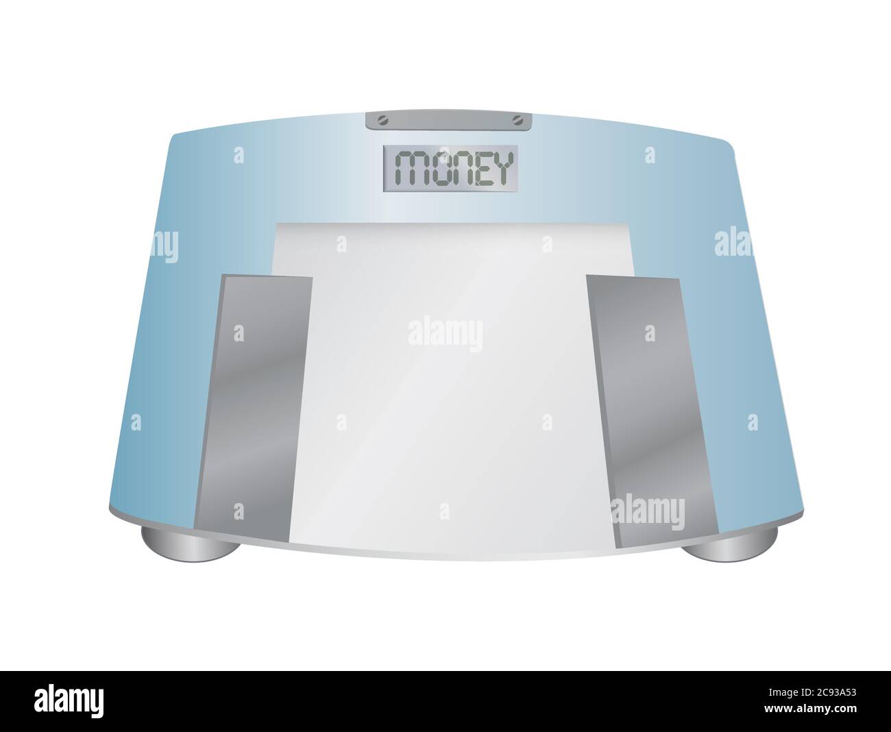 Money weight scale illustration design over a white background Stock ...