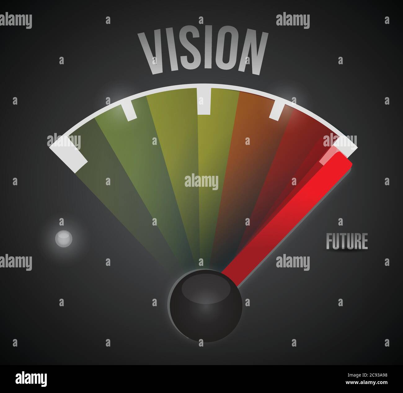Vision to the future illustration design over a black background Stock ...
