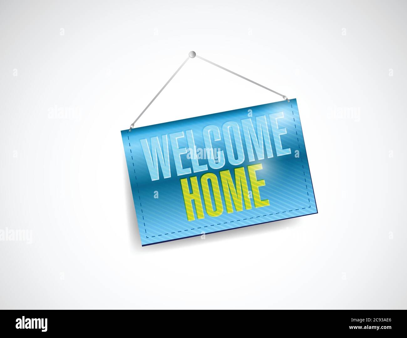 Hanging up a flag Stock Vector Images - Alamy