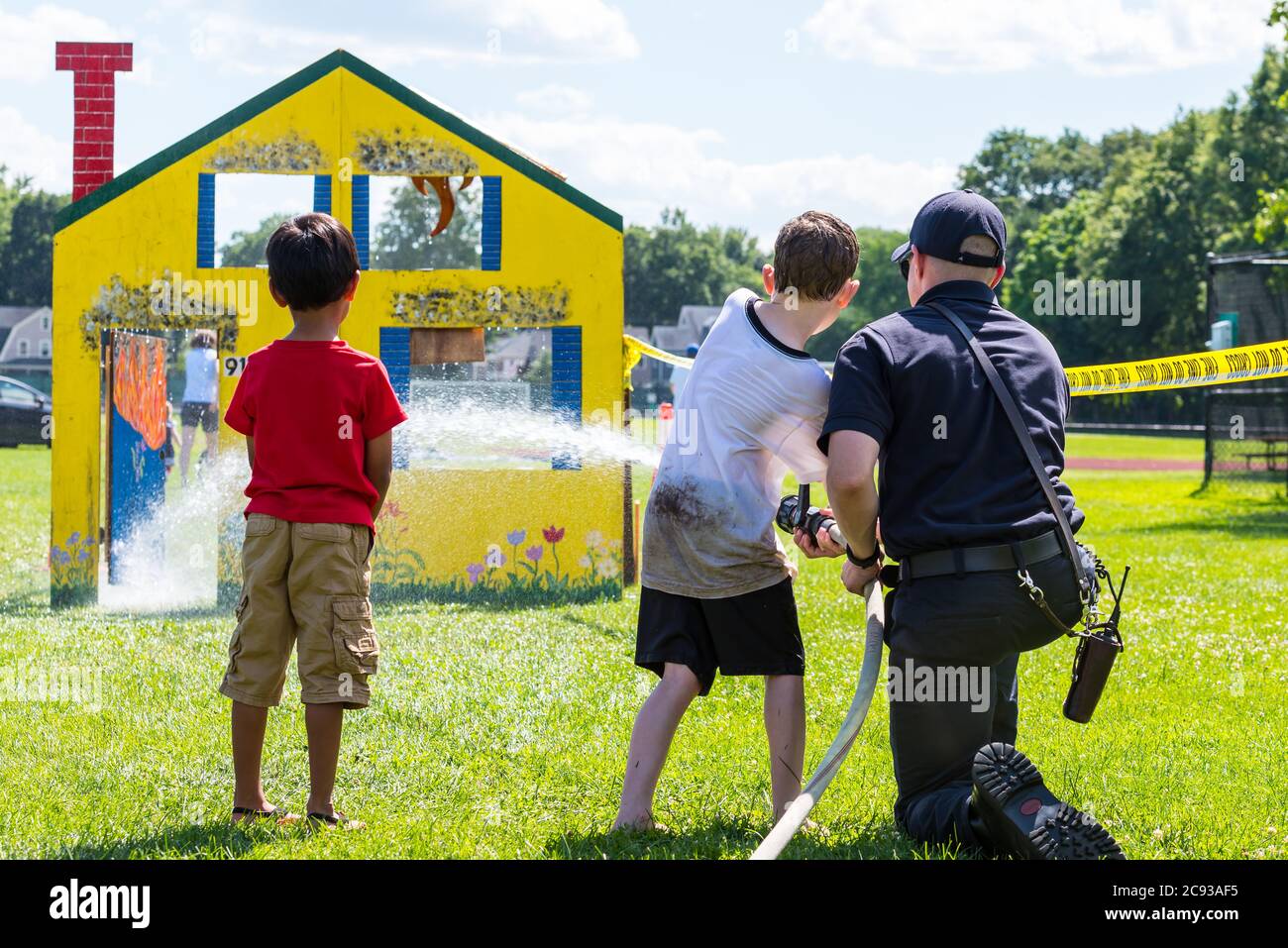 Firefighter united states children hi-res stock photography and images ...