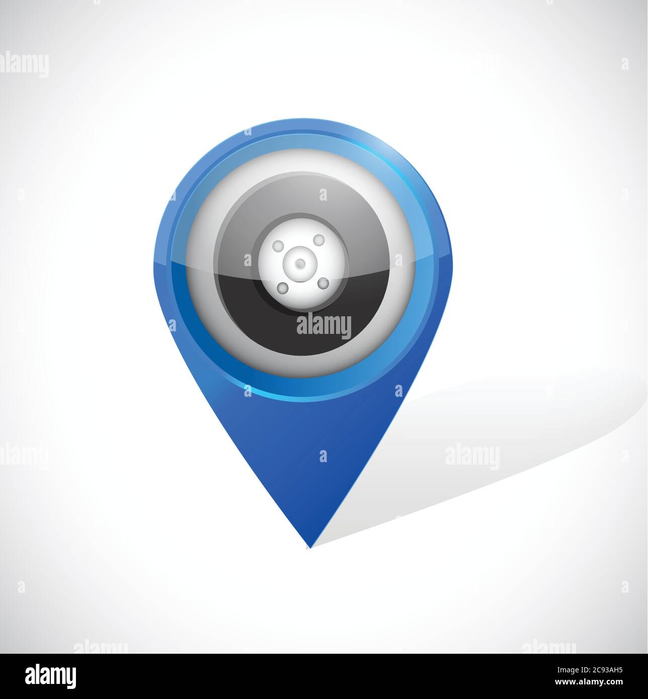 Wheel pointer illustration design over a white background Stock Vector ...