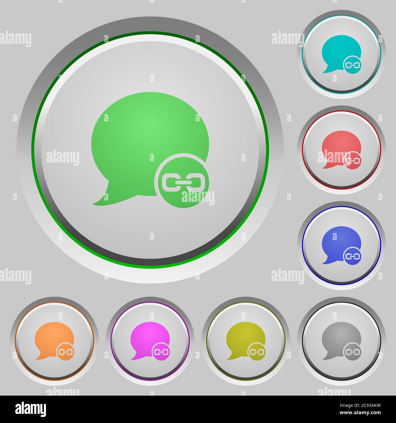 Pink comment icon on green hi-res stock photography and images - Alamy