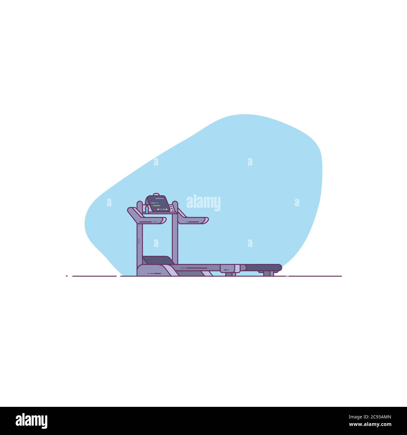 Treadmill cartoon icon hi-res stock photography and images - Alamy