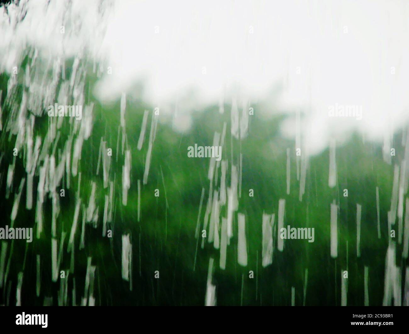 Pouring rain, motion blur of rain Stock Photo - Alamy