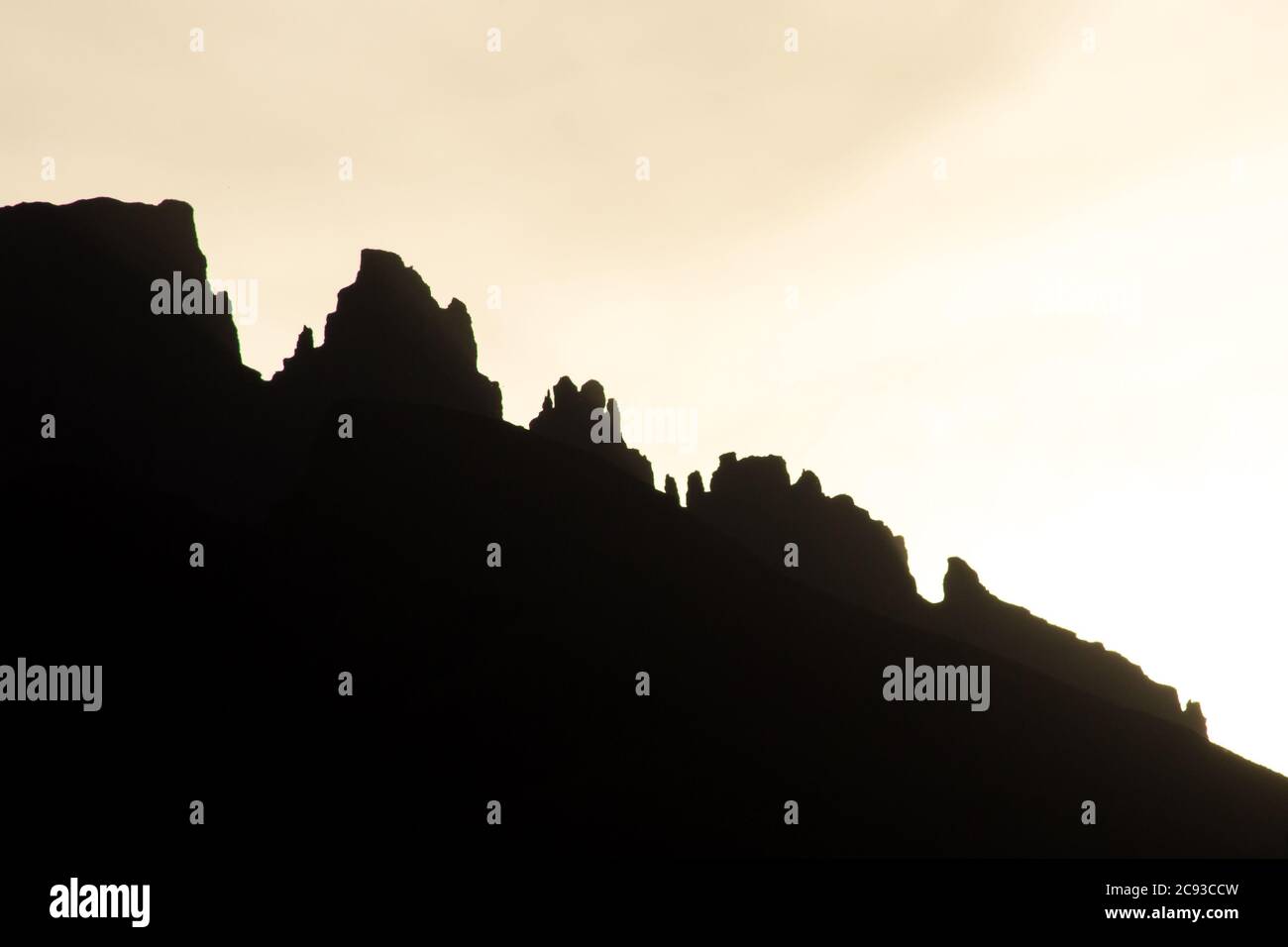 The Silhouette of the Pinnacles of the Dragons Back, one of the Iconic ...