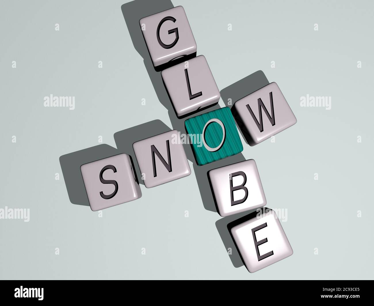 snow globe combined by dice letters and color crossing for the related ...