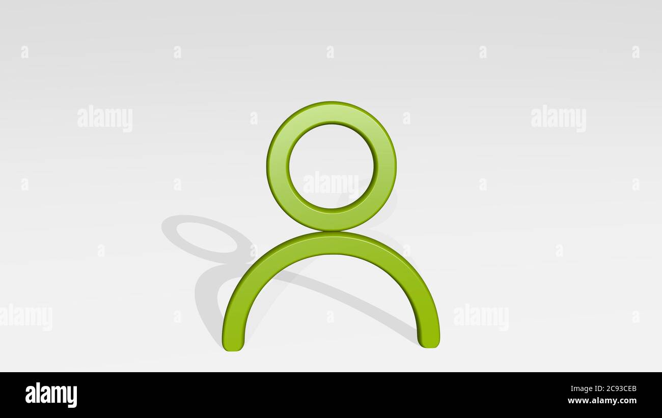 single neutral stand with shadow. 3D illustration of metallic sculpture ...