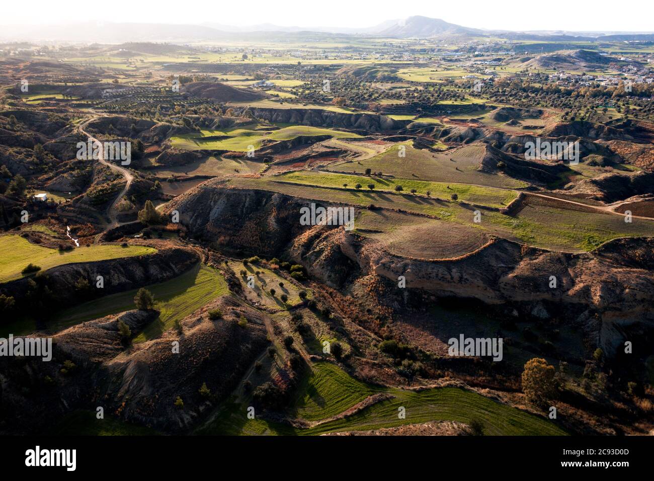 Top view of breathtaking mountains in a green area Stock Photo - Alamy