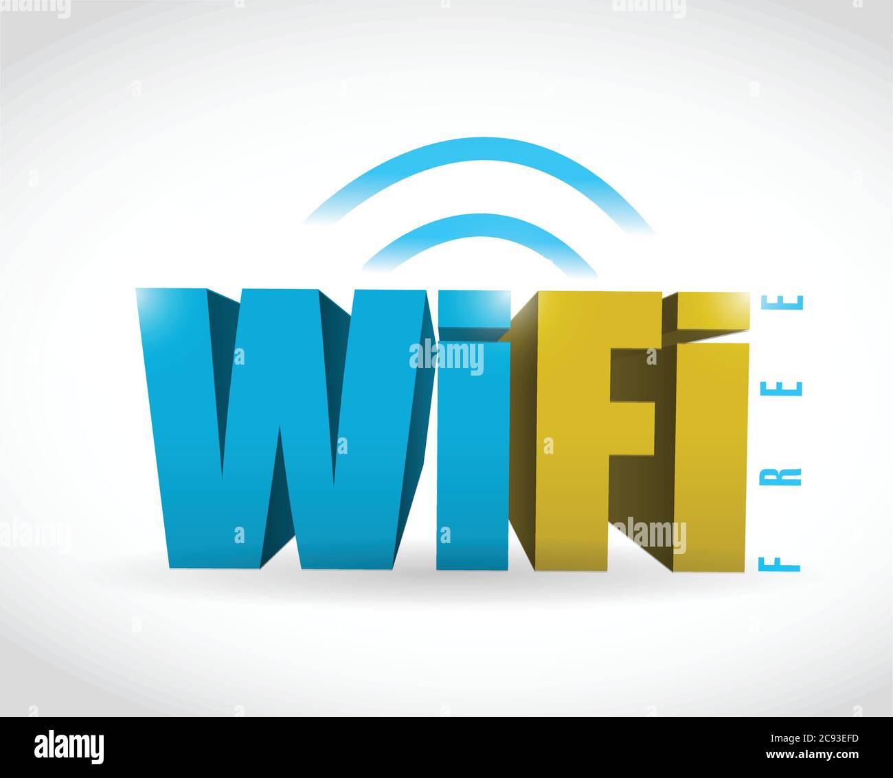Free wifi connection illustration design over a white background Stock ...