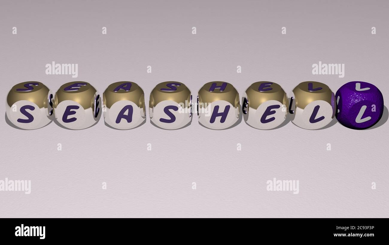 Ocean words sea shell hi-res stock photography and images - Alamy