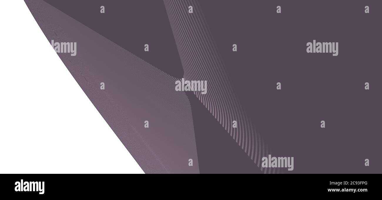 3D illustration of a geometrical shape of PLUM color on a white ...