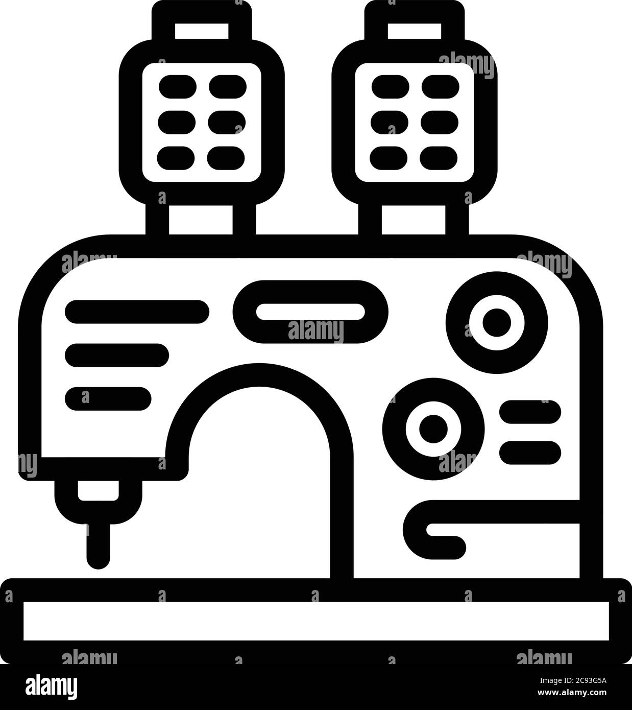 Sewing machine icon, outline style Stock Vector Image & Art - Alamy