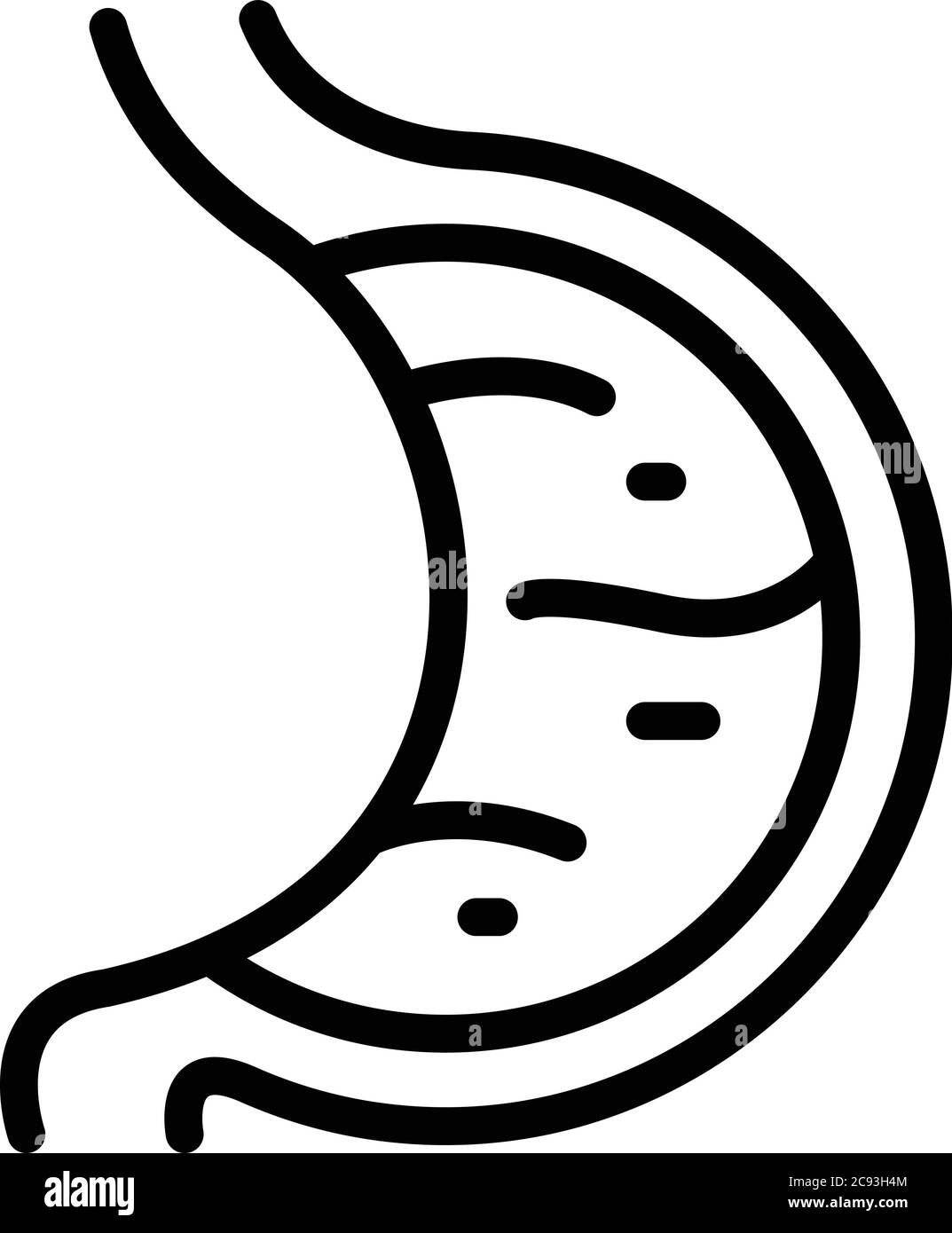 Digestion stomach icon, outline style Stock Vector Image & Art - Alamy