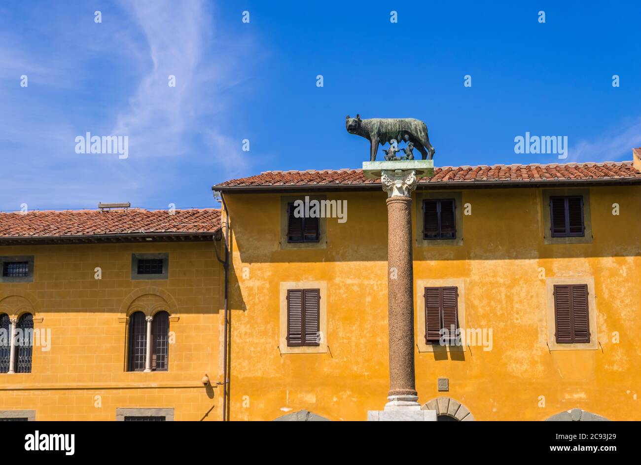 Pisa, Italy - August 14, 2019: The Capitoline Wolf or Lupa Capitolina ...