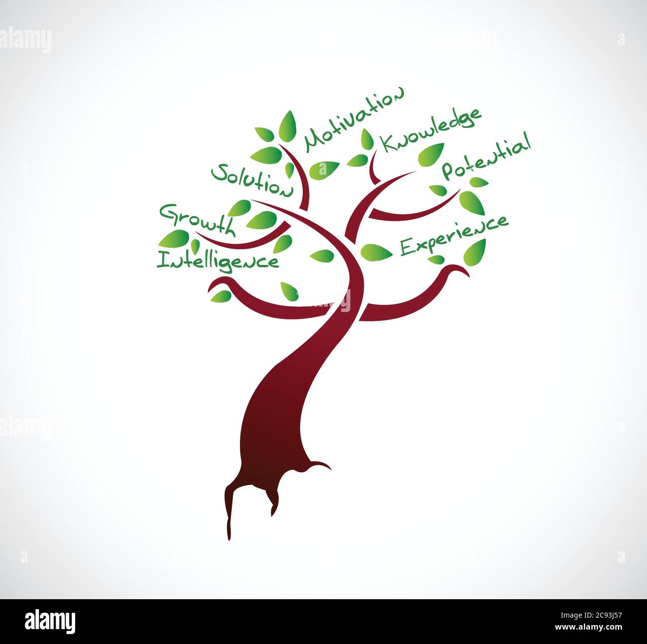 Workshop tree concept illustration design over a white background Stock ...
