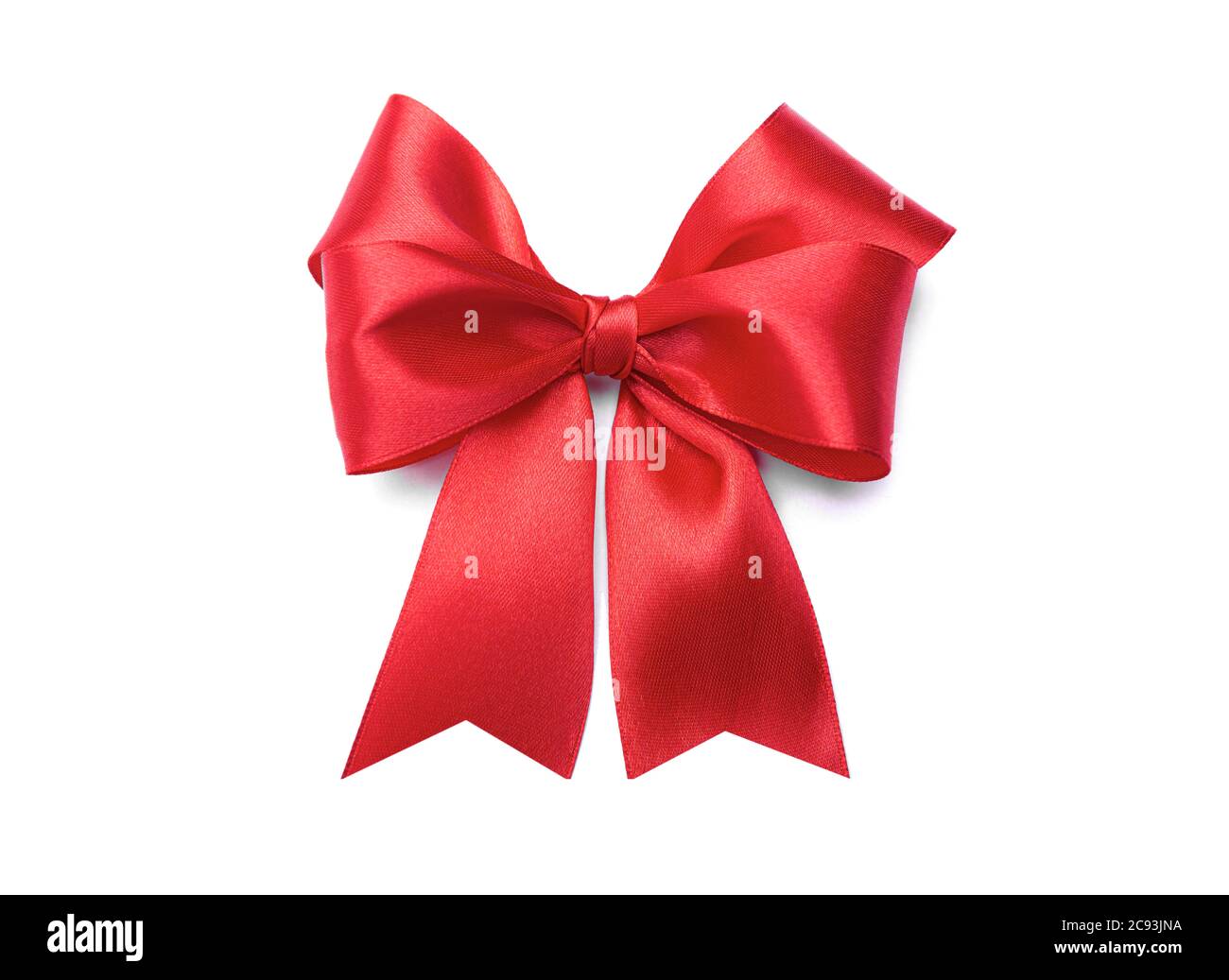 Red bow isolated on white background Stock Photo - Alamy