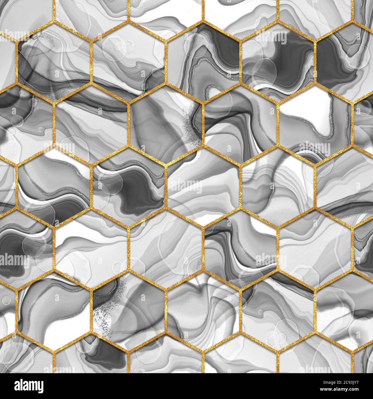 Hexagon seamless texture. Abstract background Stock Photo - Alamy
