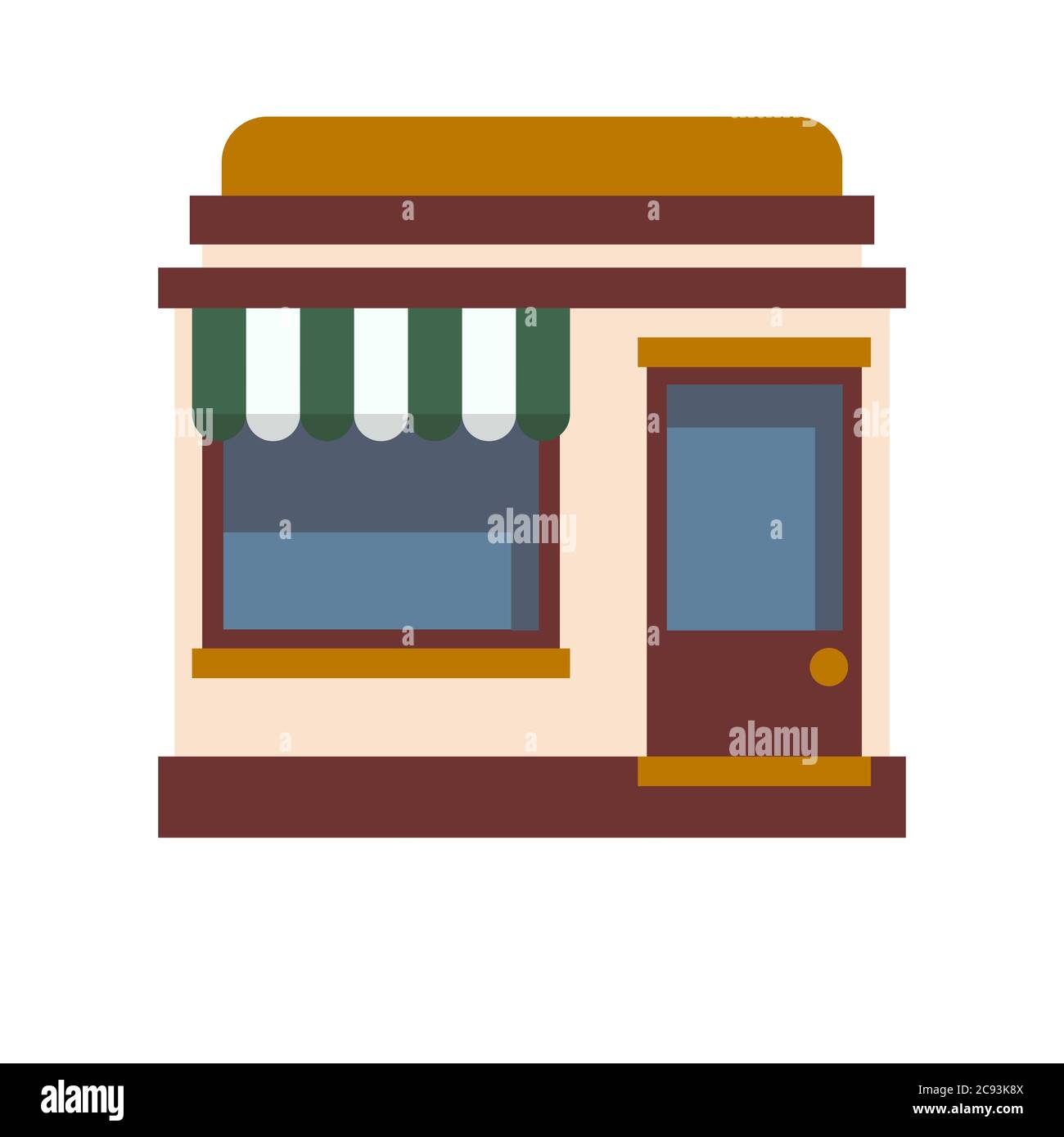 Street cafe house icon Stock Vector Images - Alamy