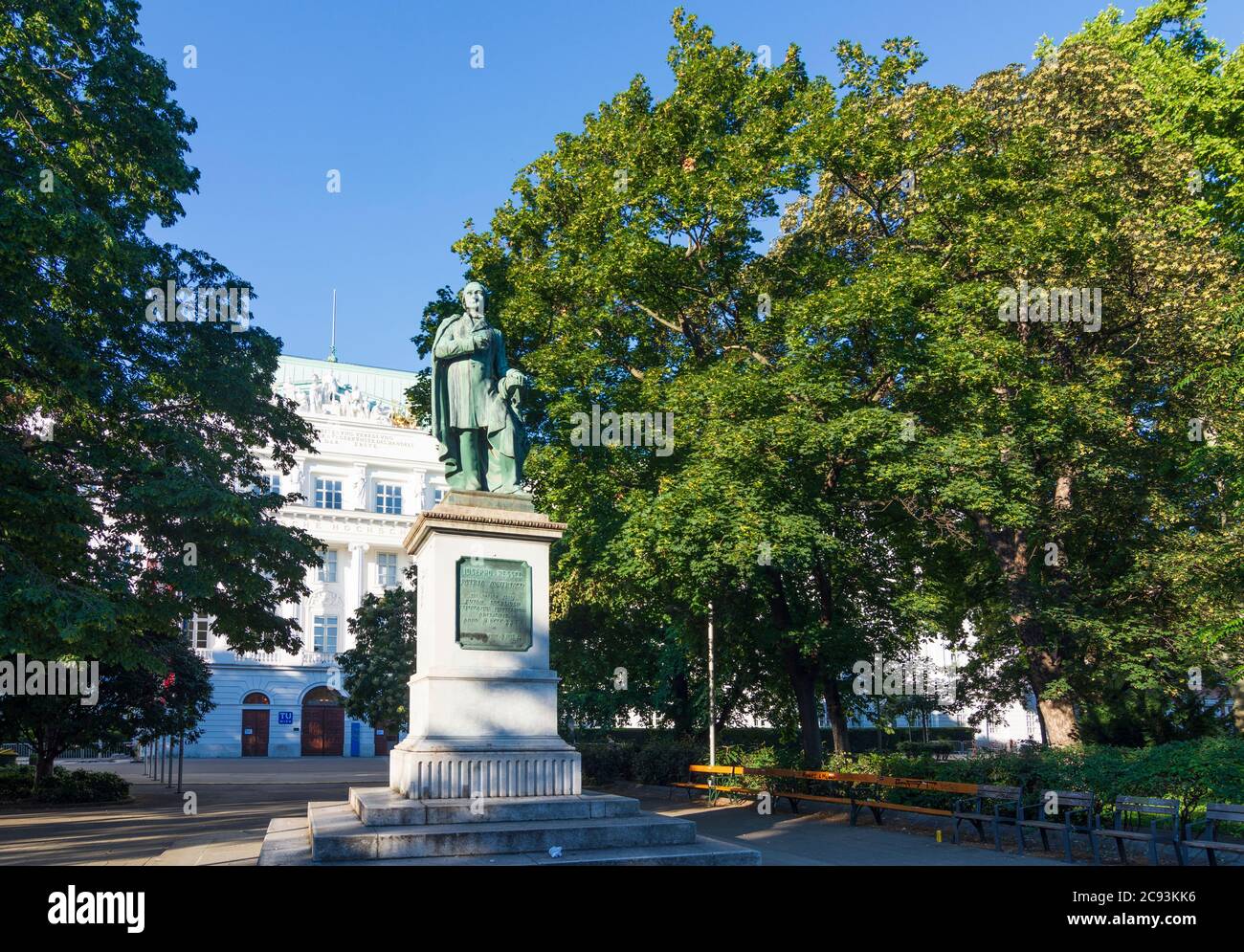 Wien, Vienna: Josef Ressel monument, Technische Universität TU Wien ...