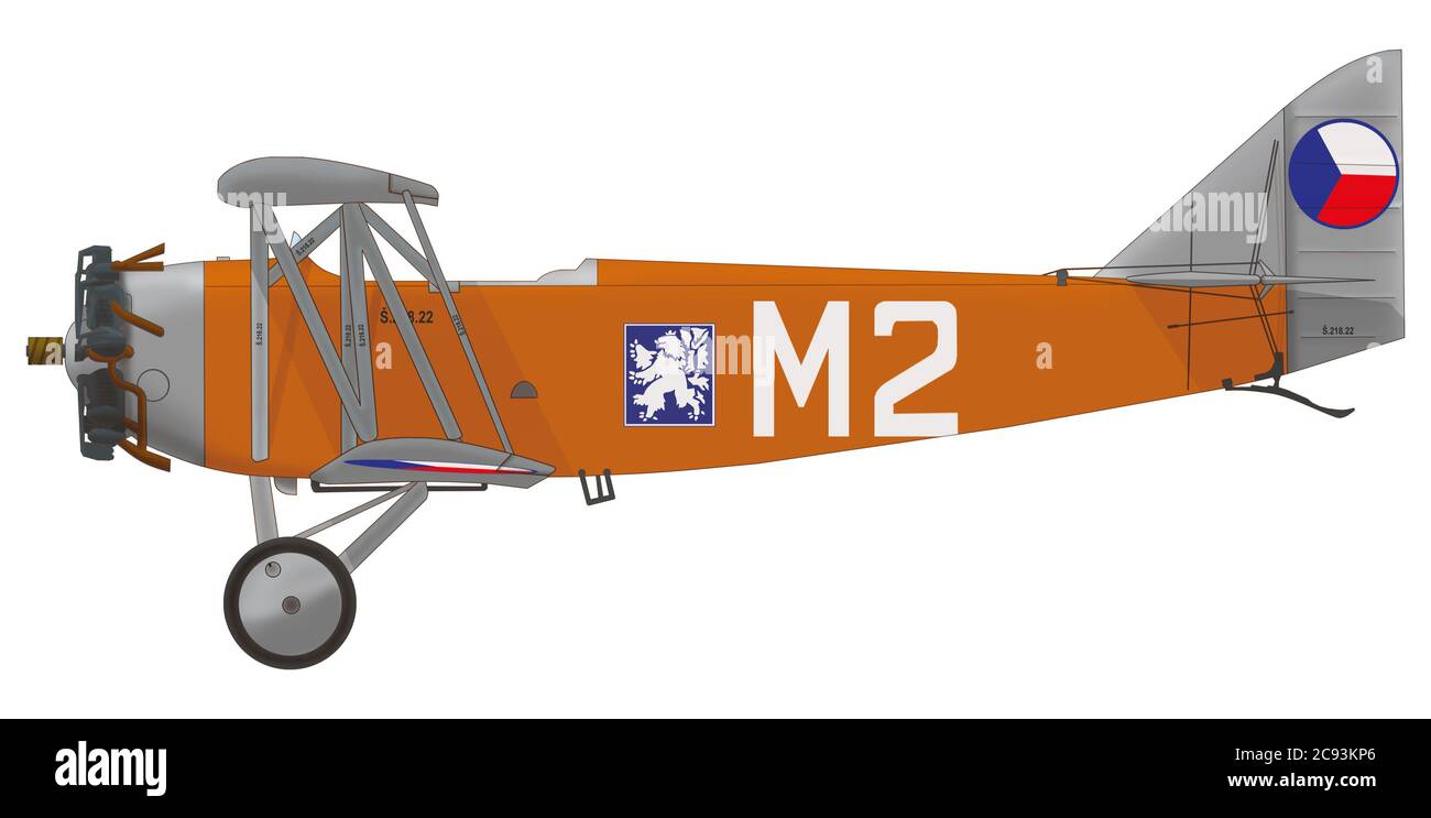 Letov Š.218.22 of the Training Flight of the Air Regiment 1 of the ...