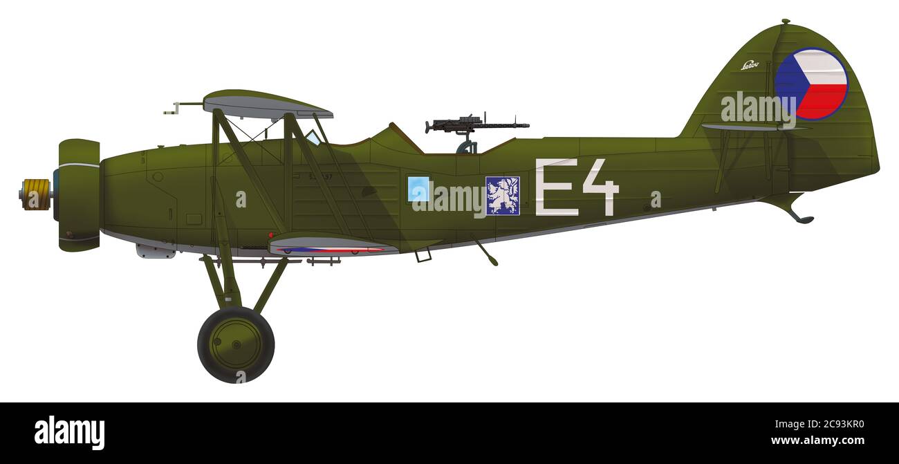 Letov Š.328 of the Flight 4 of the Air Regiment 1 of the Czechoslovak ...