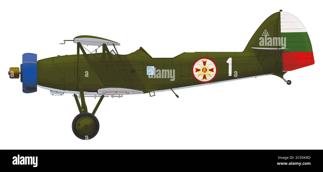 Letov Š.328 of the 3rd reconnaissance regiment of the Bulgarian Air ...