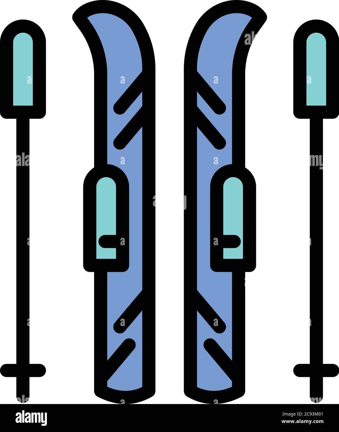 Ski Equipment Icon