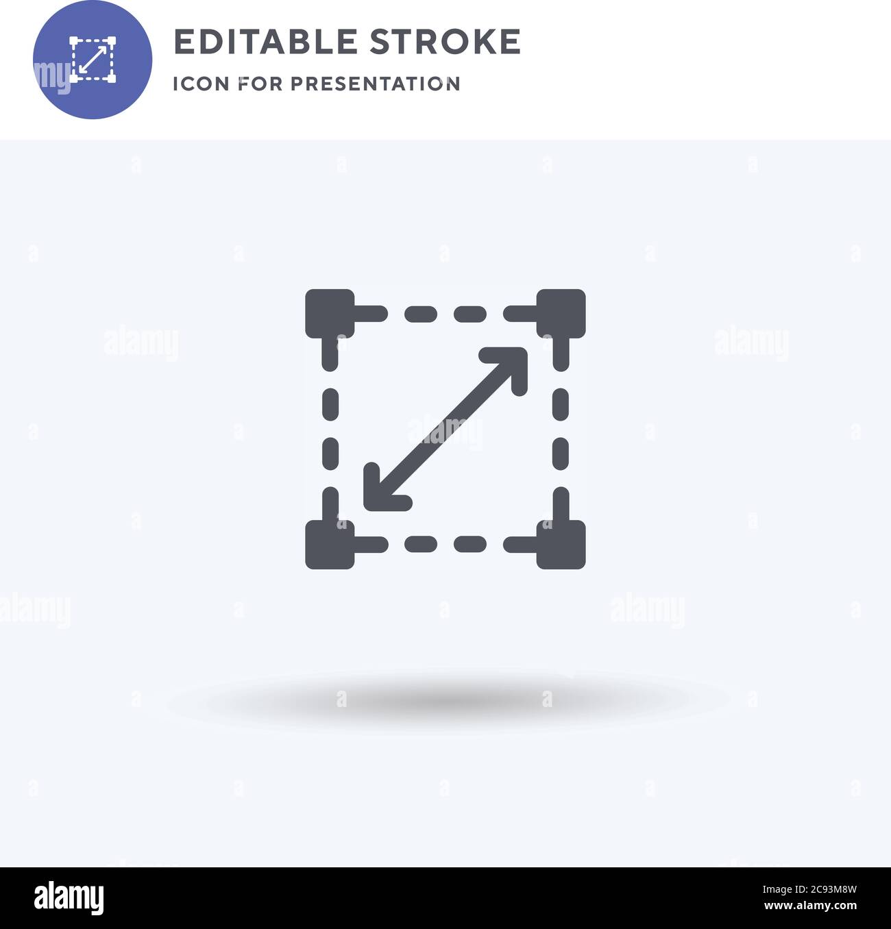 Scalability icon vector, filled flat sign, solid pictogram isolated on white, logo illustration ...