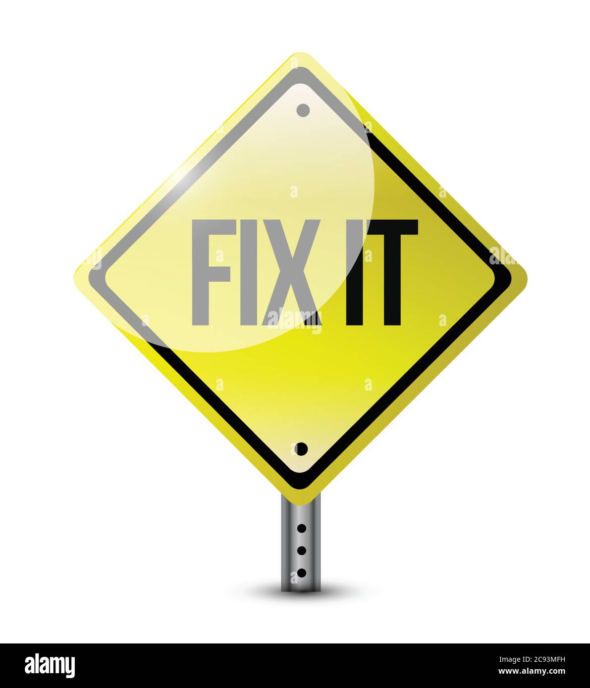 Fix it sign illustration design over a white background Stock Vector ...