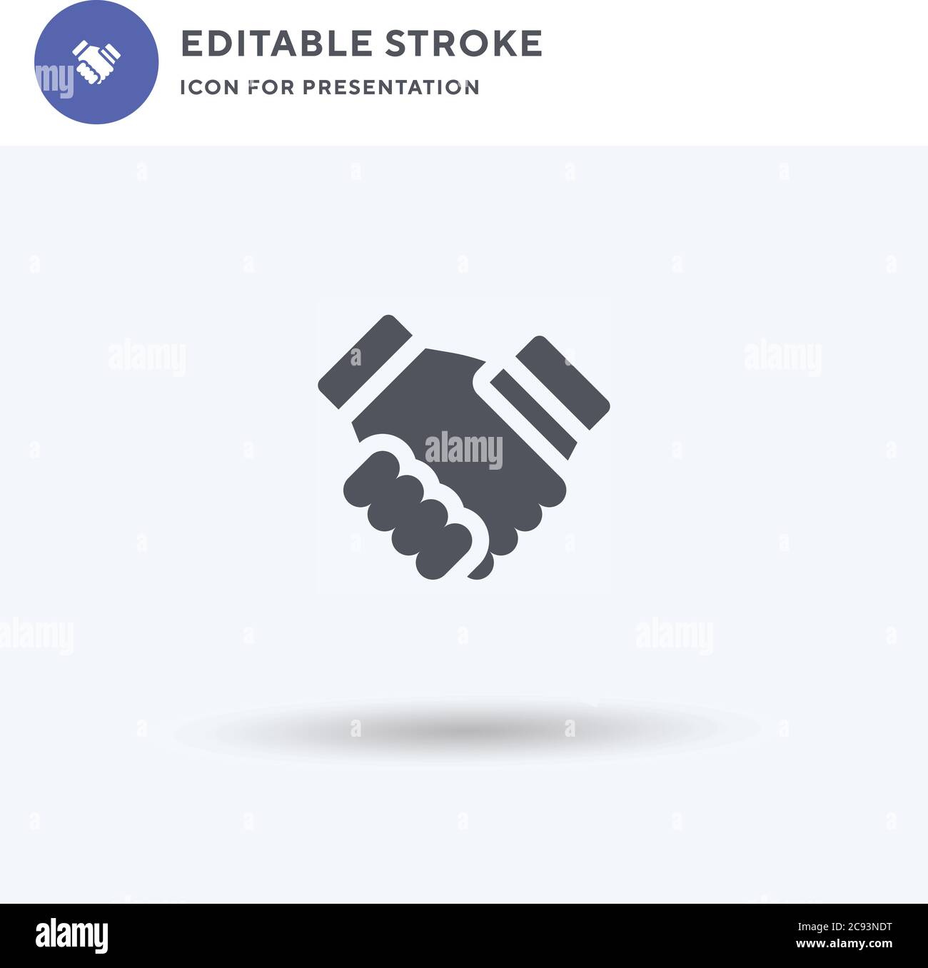 Agreement icon vector, filled flat sign, solid pictogram isolated on ...