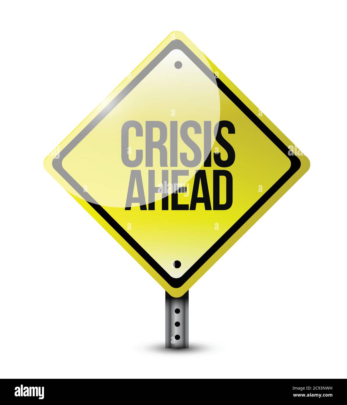 Depression ahead sign Stock Vector Images - Alamy