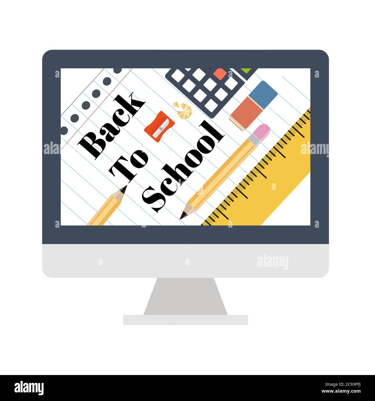 Concept school elements student Stock Vector Images - Alamy
