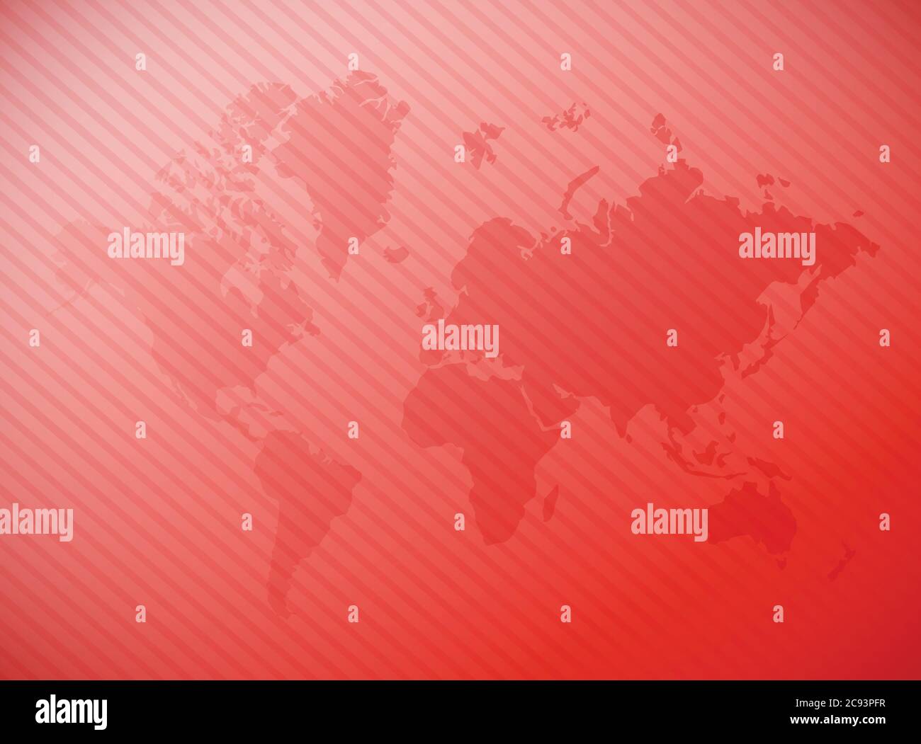 World map illustration design over a red background Stock Vector Image ...